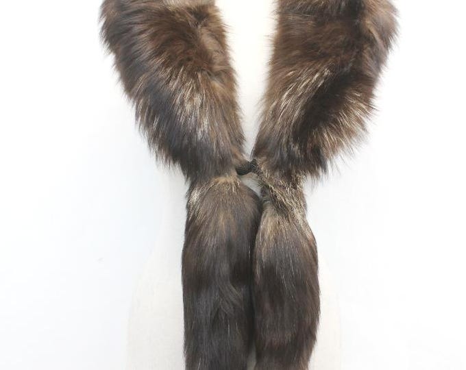 Scrap Item: Silver Fox Fur Scarf Wrap Arts & Crafts - Etsy