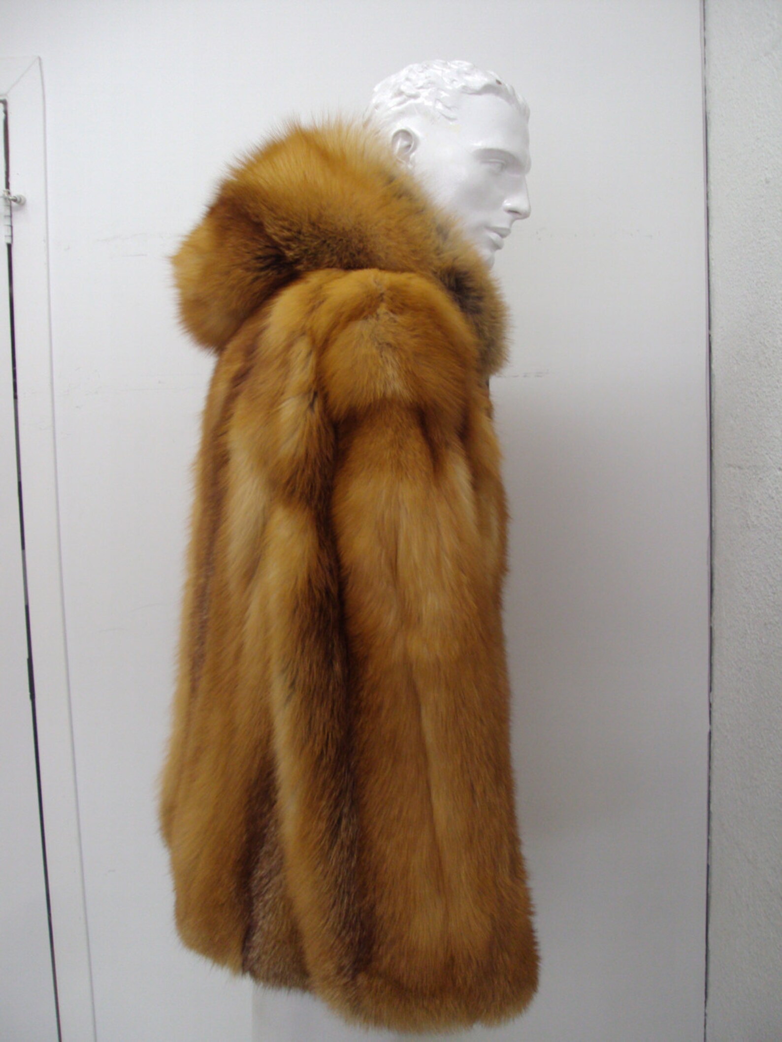 Brand New Red Fox Fur Jacket W/hood for Men Man Size All Custom Made - Etsy