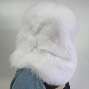 Brand New White Fox Fur Face Mask Balaclava Hood Hat Men Man Size All ...
