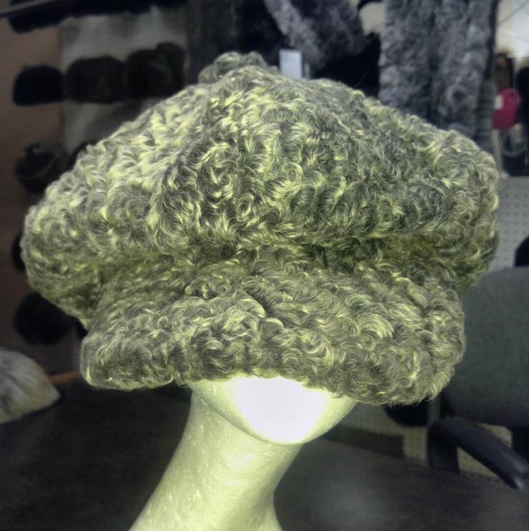 Refurbished Gray Lamb Astrakhan Fur Hat Cap Men Man Size All - Etsy New ...