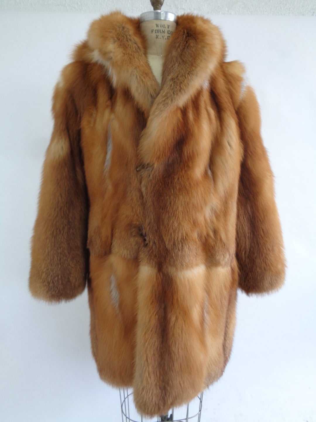 Brand New Natural Red Fox Fur Jacket Coat W/ Hood Men Man Size All - Etsy