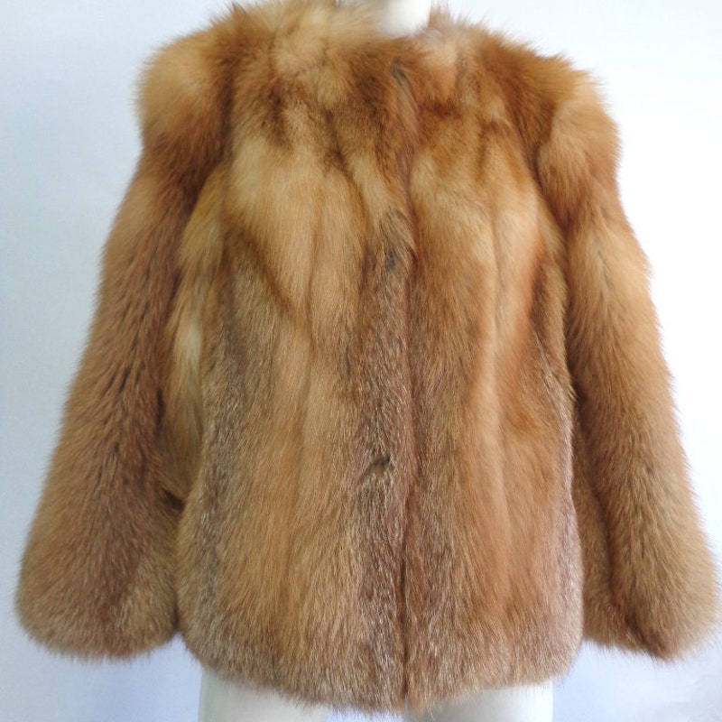 Red Fox Fur Coat - Etsy