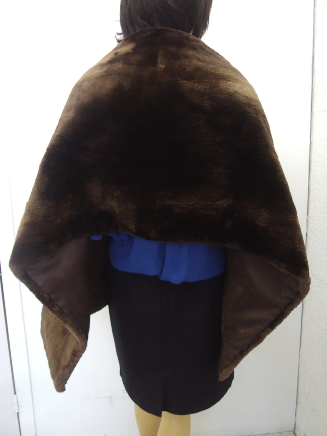 Refurbished New Brown Sheared Beaver Fur Stole Shawl Wrap for - Etsy