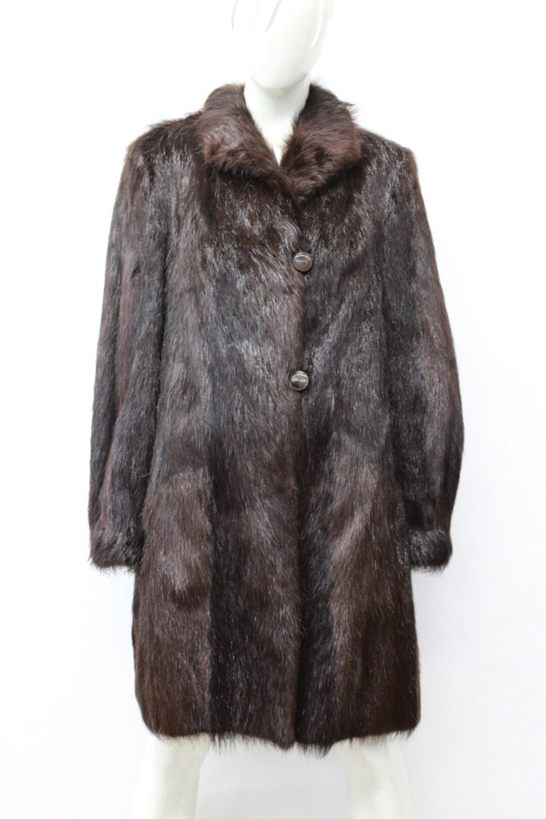 Excellent Brown Nutria Fur Coat Jacket Women Woman Size 4-6 Small - Etsy