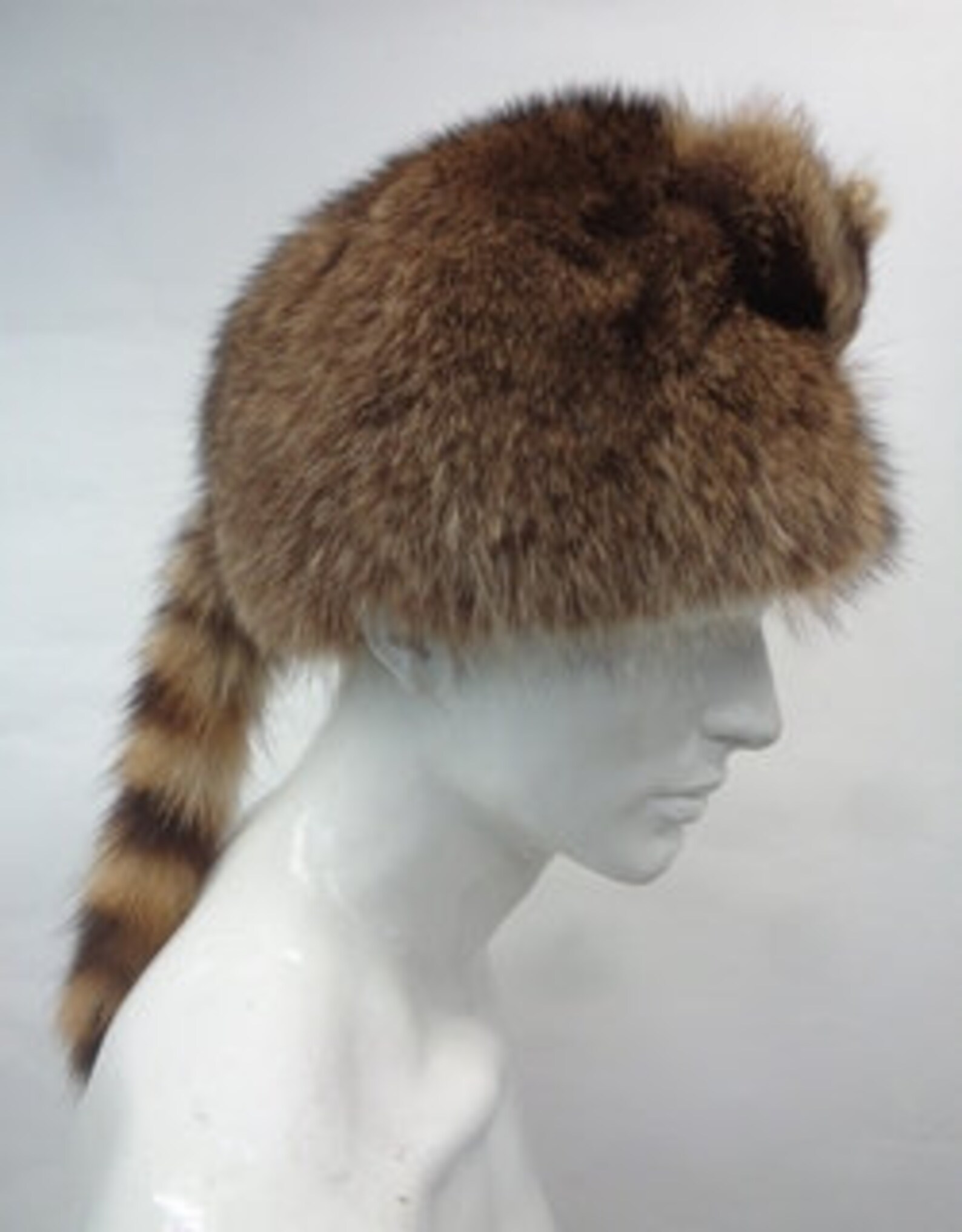 Nuevo mapache piel Davy Crockett estilo sombrero w / cara y - Etsy España