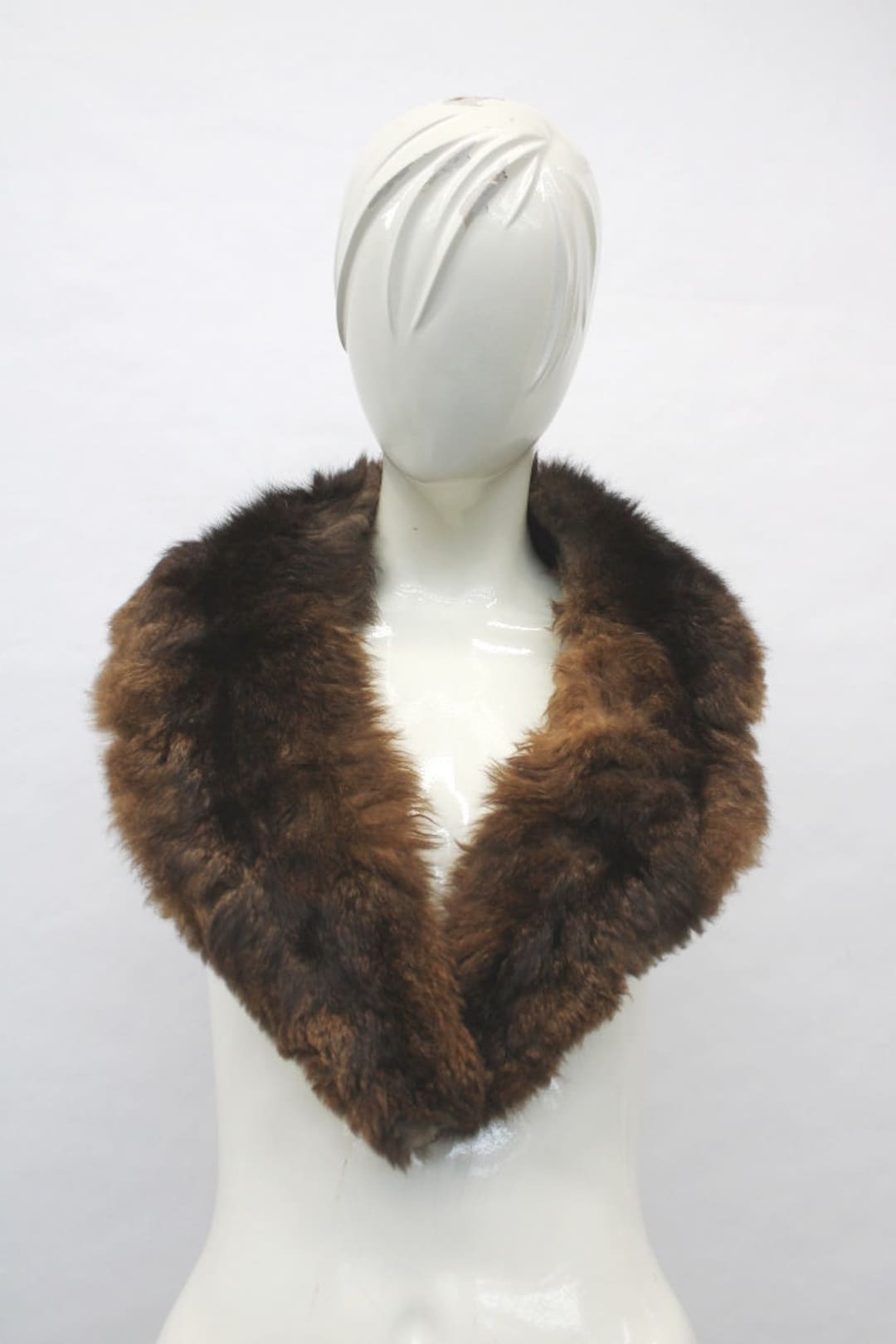 Scrap Item: Brown Opossum Fur Collar Wrap - Etsy