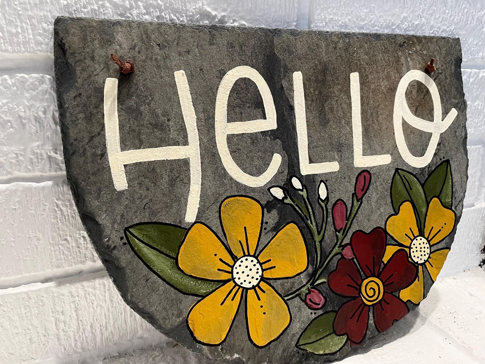 Hand-painted, Cozy Welcome, House Sign, Home Decor - Etsy