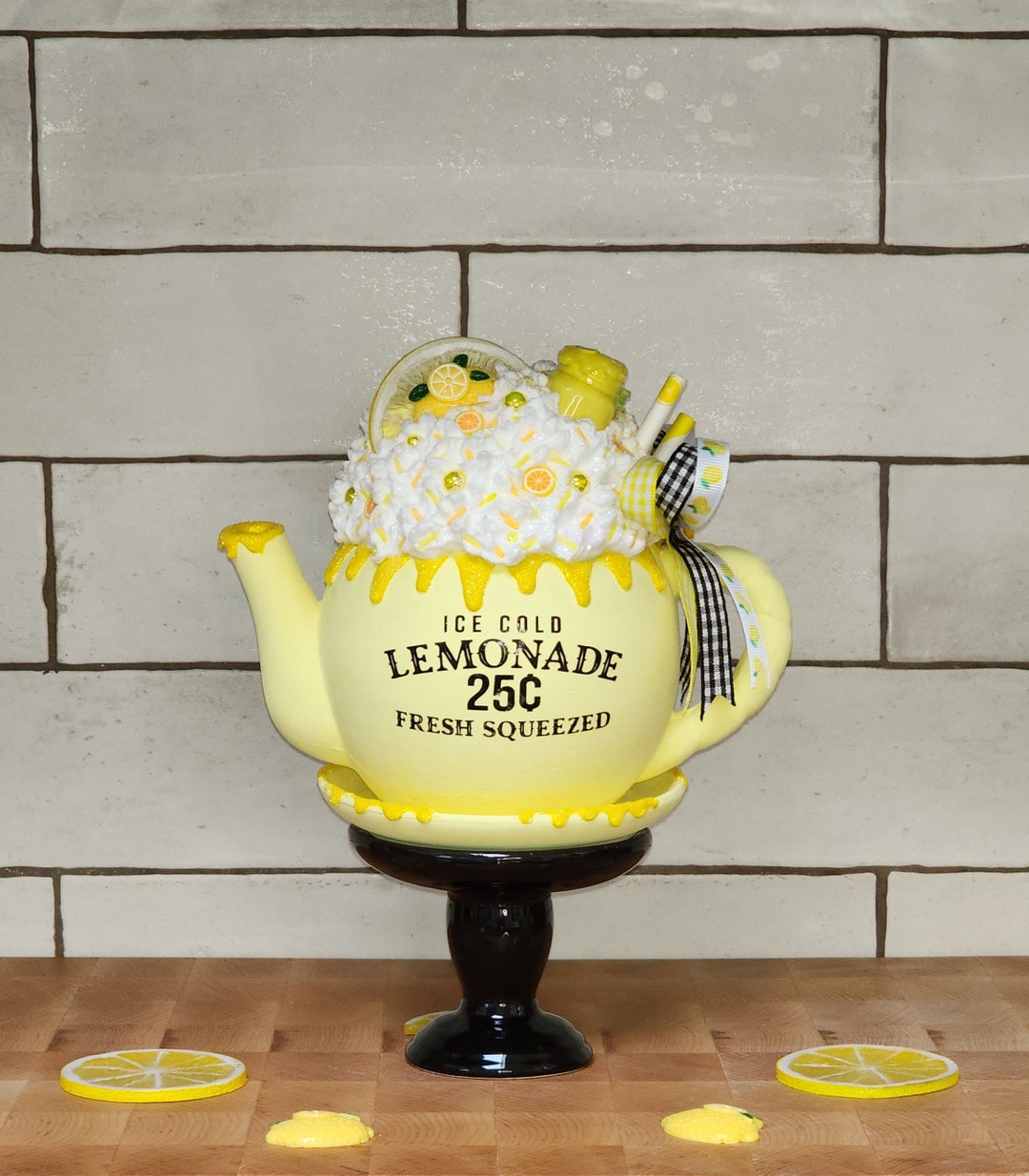 Fresh Squeezed Lemonade Mini Teapot, Lemonade, Lemon Decor, Summer ...