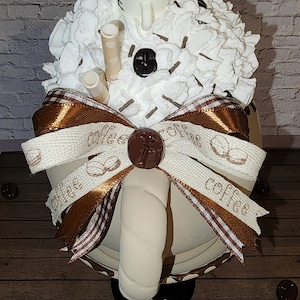 Cafe Au Lait Coffee Themed Decor Set, Teapot, Mini Mug, Mini Rolling ...