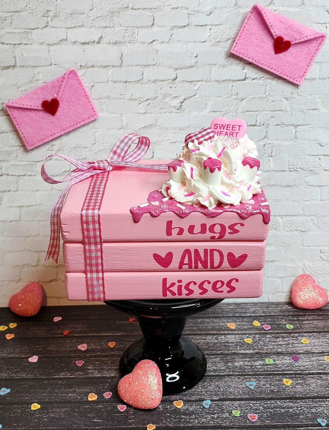 Hugs and Kisses Mini Bookstack, Valentines Day, Valentine's Bookstack ...