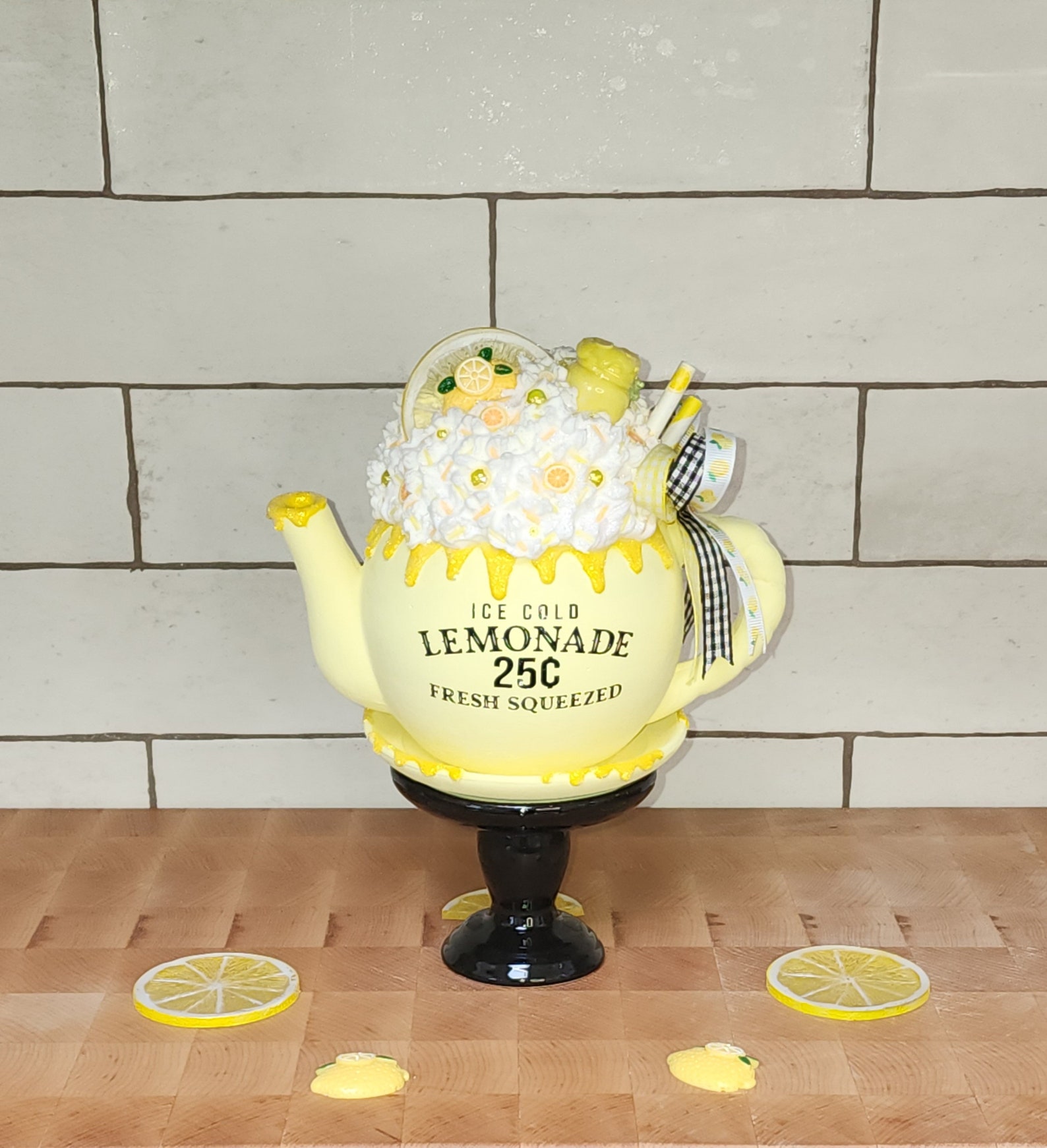 Fresh Squeezed Lemonade Mini Teapot, Lemonade, Lemon Decor, Summer ...