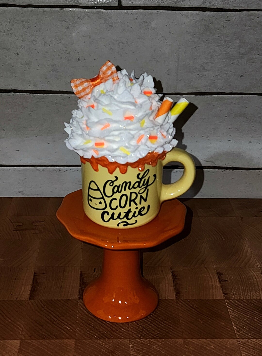 Candy Corn Cutie Mini Mug, Candy Corn Decor, Halloween, Halloween Decor ...