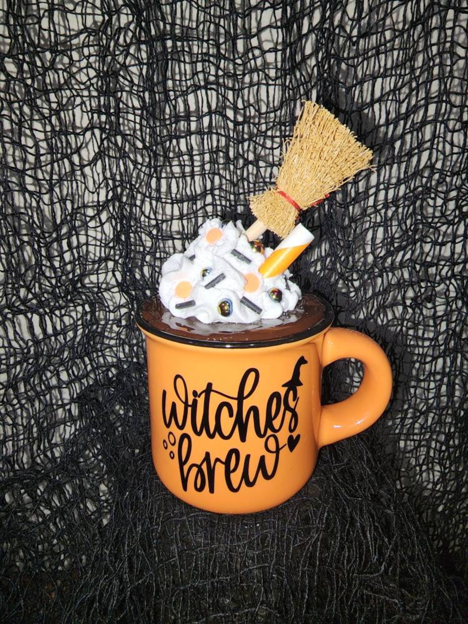 Witches Brew Hot Cocoa Mini Mug, Halloween Decor, Halloween Mug Decor ...