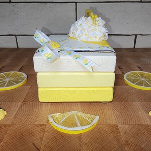 Fresh Squeezed Lemons Mini Bookstack, Lemon Themed Decor, Lemons ...
