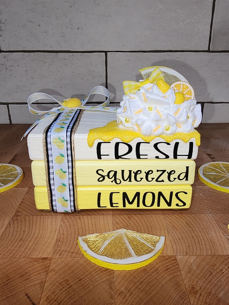 Lemon Themed Set Easy Peasy Lemon Squeezy Lemon Decor - Etsy