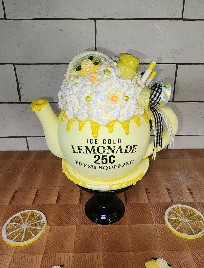 Fresh Squeezed Lemonade Mini Teapot Lemonade Lemon Decor - Etsy
