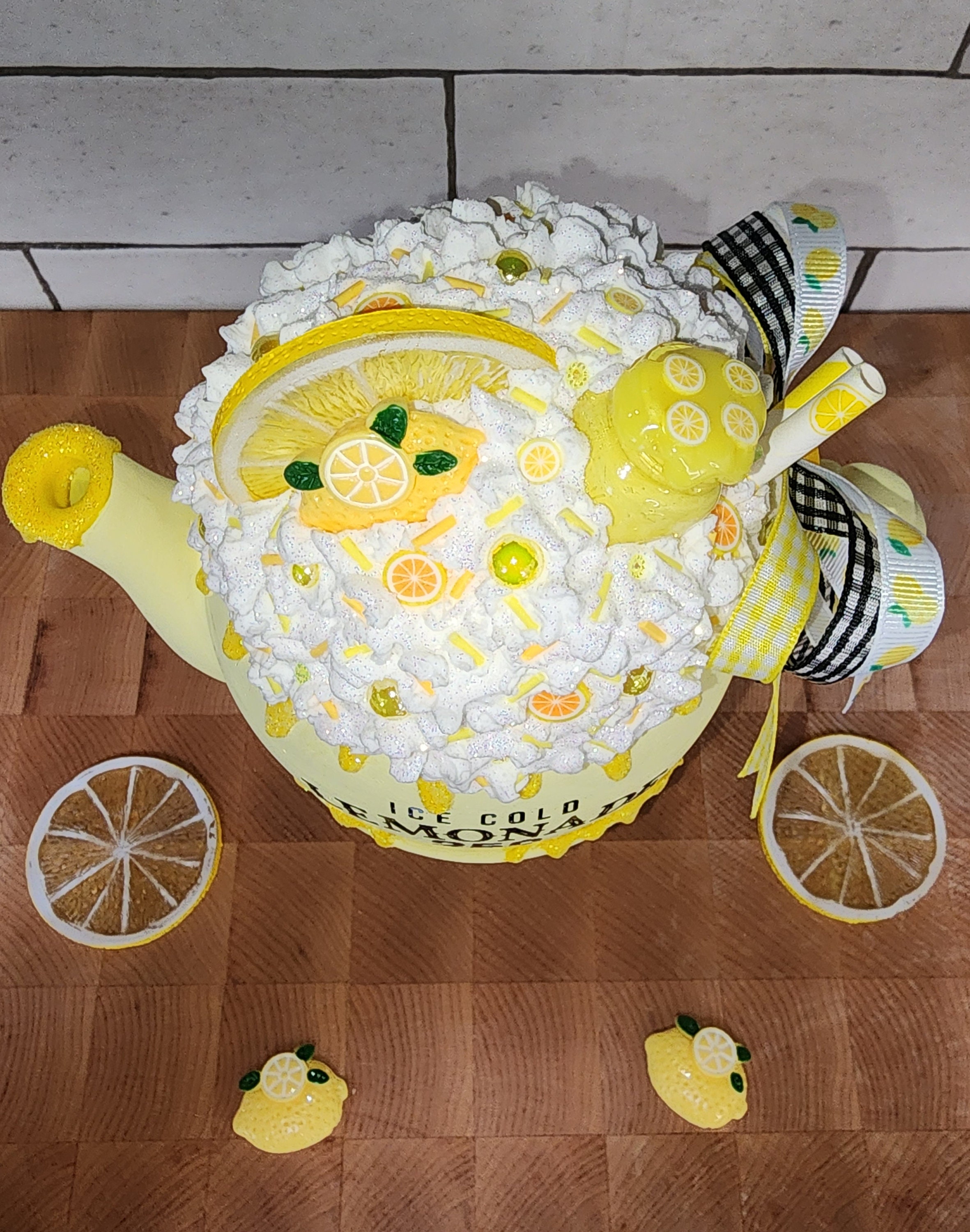 Fresh Squeezed Lemonade Mini Teapot, Lemonade, Lemon Decor, Summer ...