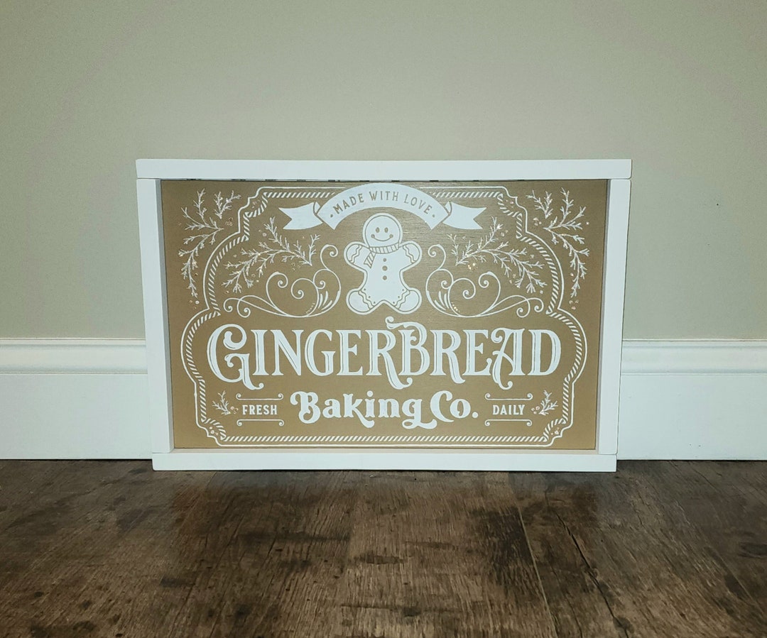 Gingerbread Baking Company Wood Sign, Gingerbread, Gingerbread Decor ...