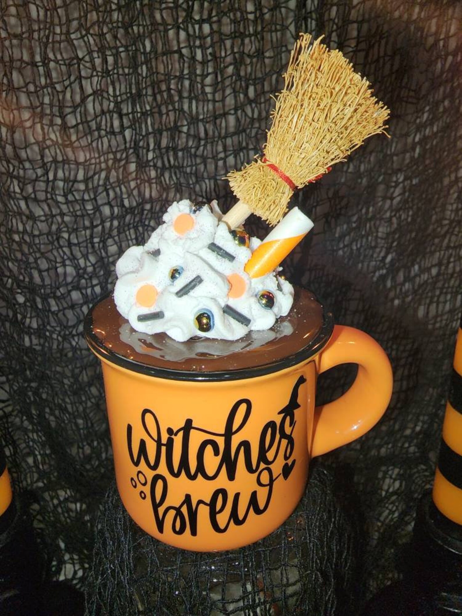 Witches Brew Hot Cocoa Mini Mug, Halloween Decor, Halloween Mug Decor ...