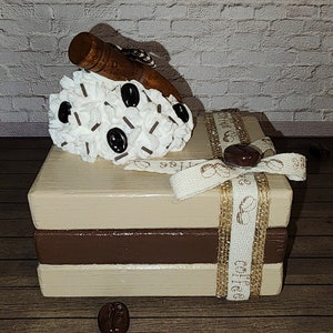 Cafe Au Lait Coffee Themed Decor Set, Teapot, Mini Mug, Mini Rolling ...