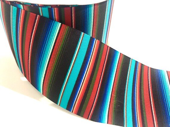 3 Inch Serape Blue Red Maroon Zarape Mexico Mexican Back to | Etsy