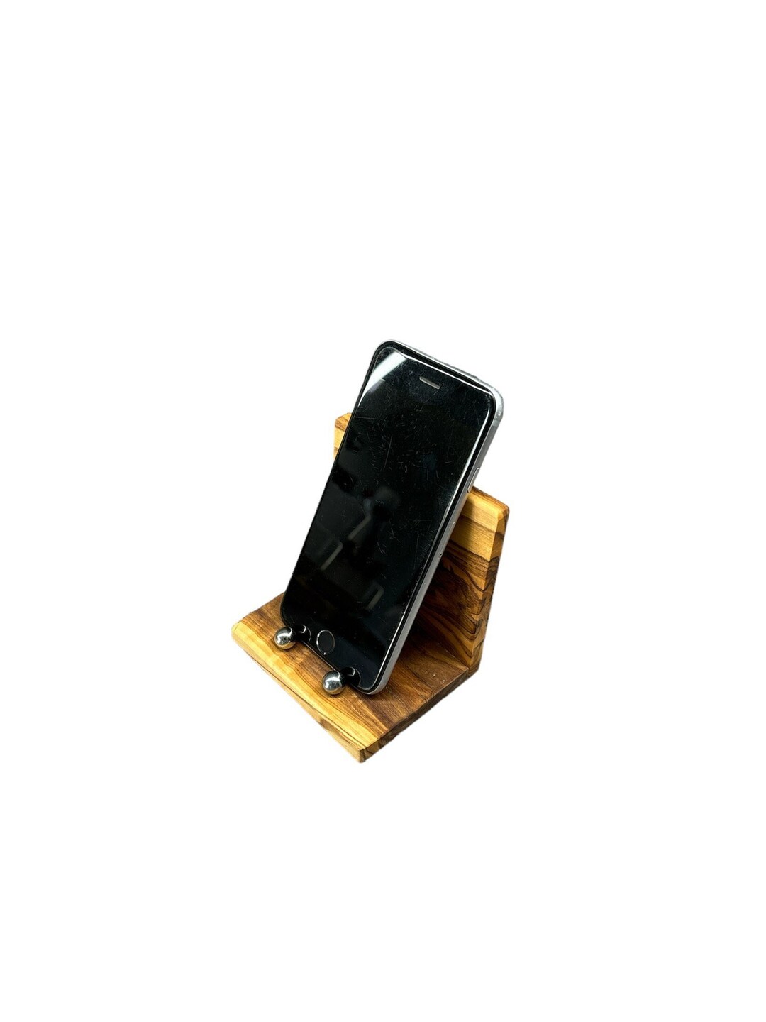 Personalized Cell Phone Holder Made of Olive Wood, Rectangular, Space ...