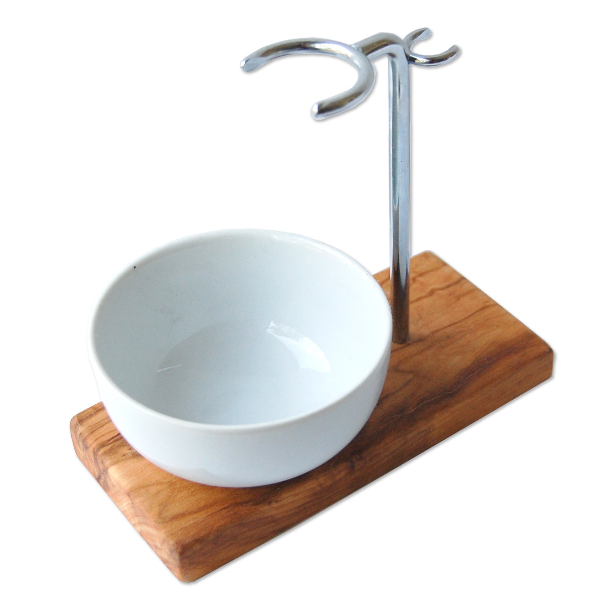 Shaving Stand and Shaving Brush Holder KLASSIK Made of Olive - Etsy