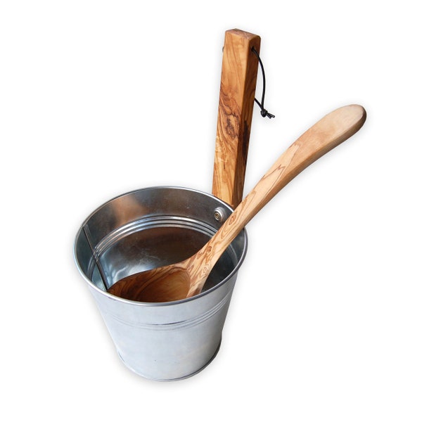 Sauna Bucket and Spoon - Etsy