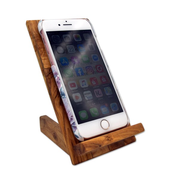 Wood Phone Stand - Etsy