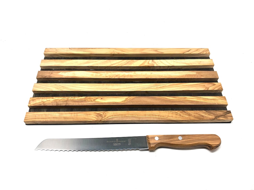 Bread Board DESIGN Optionally With Bread Knife, Olive Wood, Bread ...
