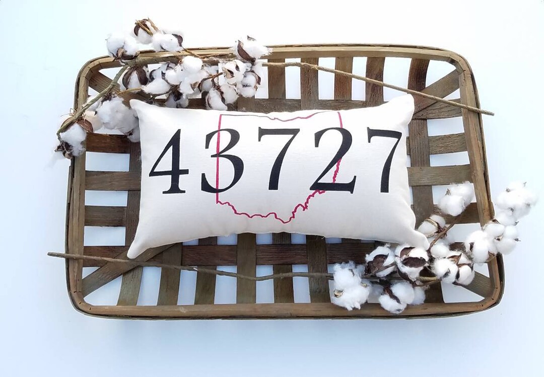 Personalized Zip Code Pillow | New Home Housewarming Gift ...