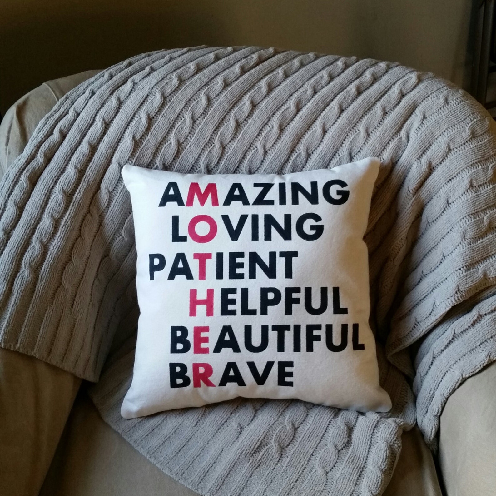 Mothers Day Pillow Mothers Day T Pillows With Words Etsy