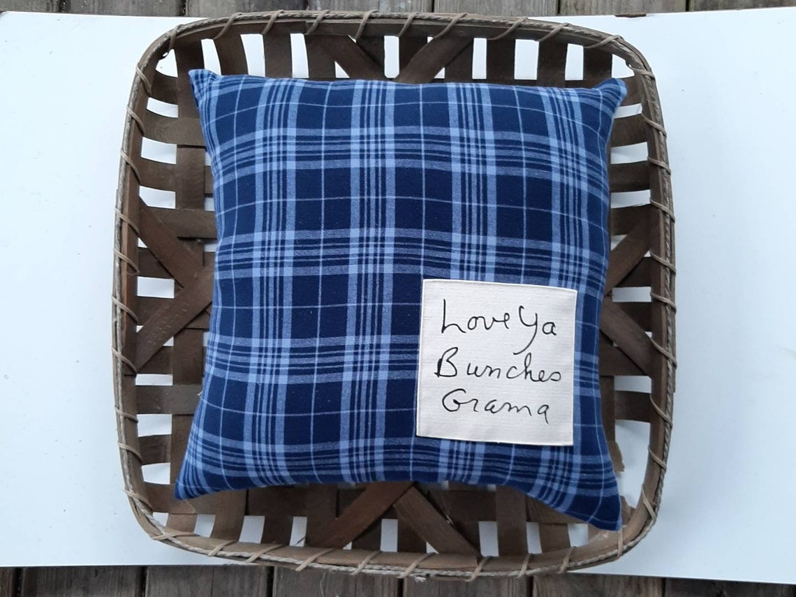 Memory Shirt Pillow With Loved Ones Handwriting Remembrance - Etsy