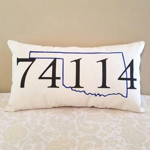 Personalized Zip Code Pillow | New Home Housewarming Gift ...