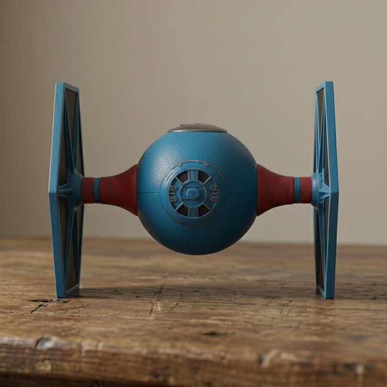 Thomas the Tie Fighter Figurine - Etsy