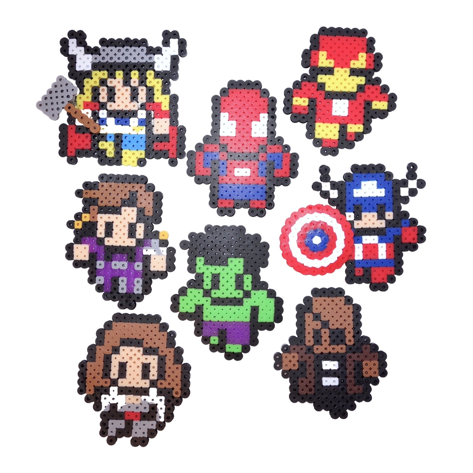 Comic Book Superhero the Avengers Perler Bead, Home Decor, Toy and Gift ...