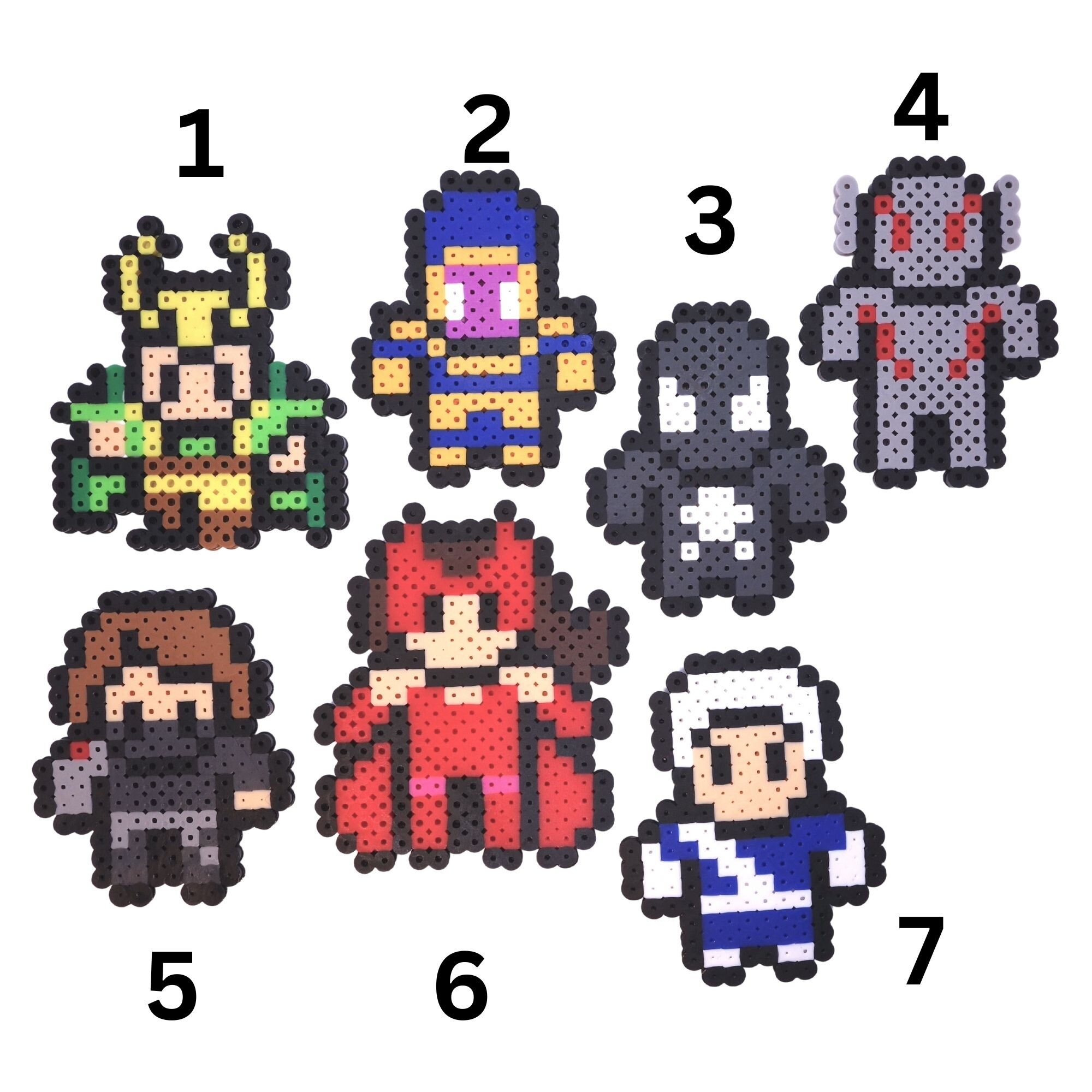 Superhero Comic Book Villains Perler Bead, Toy, Home Decor - Etsy