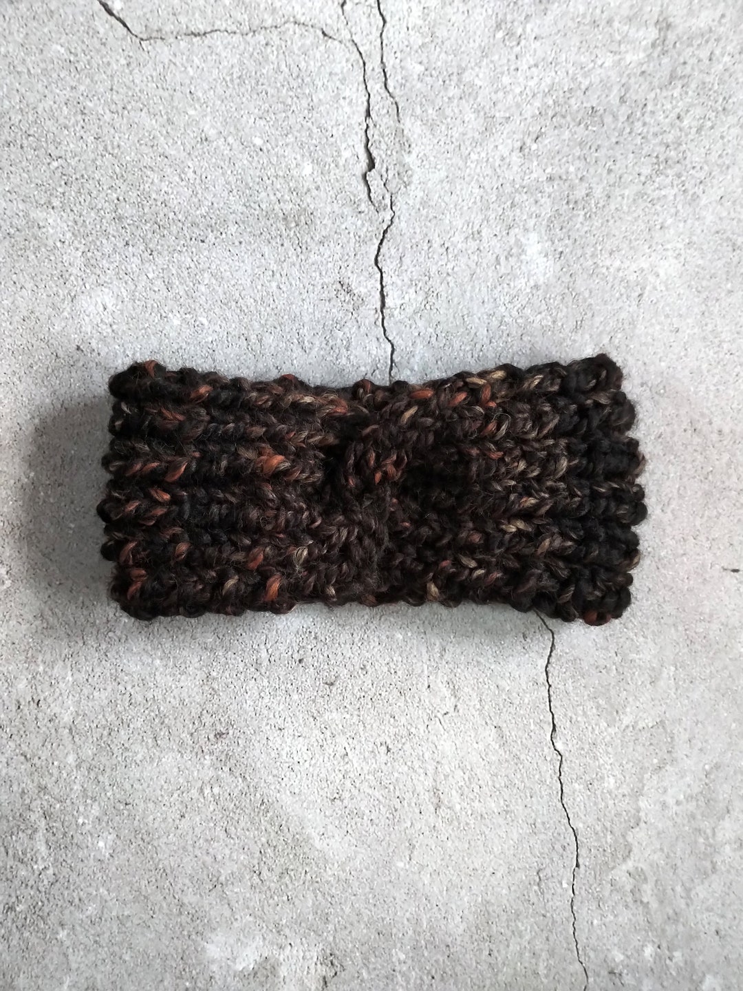 Hand Knit Twisted Chunky Headband, Ear Warmer, Adult and Teen, Wool ...