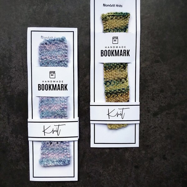 Knitted Bookmark - Etsy