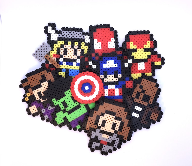 Comic Book Superhero the Avengers Perler Bead, Home Decor, Toy and Gift ...