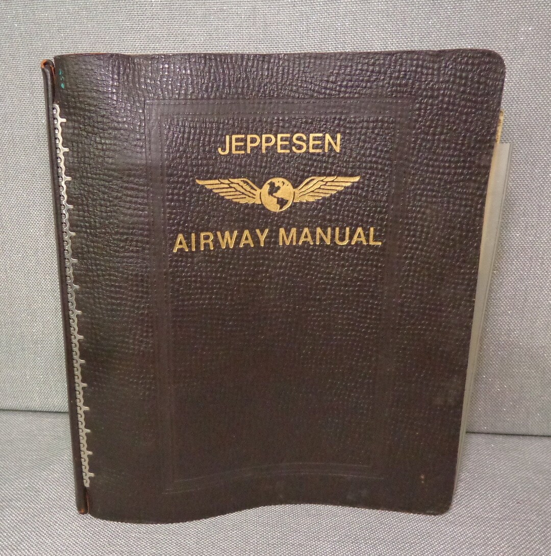 Vintage Jeppesen Airway Manual, Vintage Pilots Log Book, Vintage ...