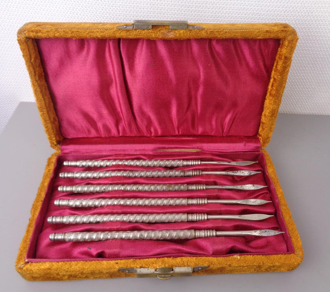 Vintage Case of Steel Nut Picks, Vintage Nutcracker Tools, Picks - Etsy