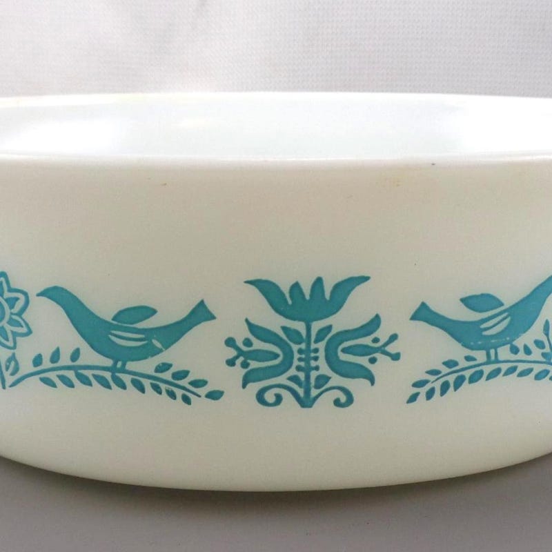 Vintage Bluebird Pyrex - Etsy