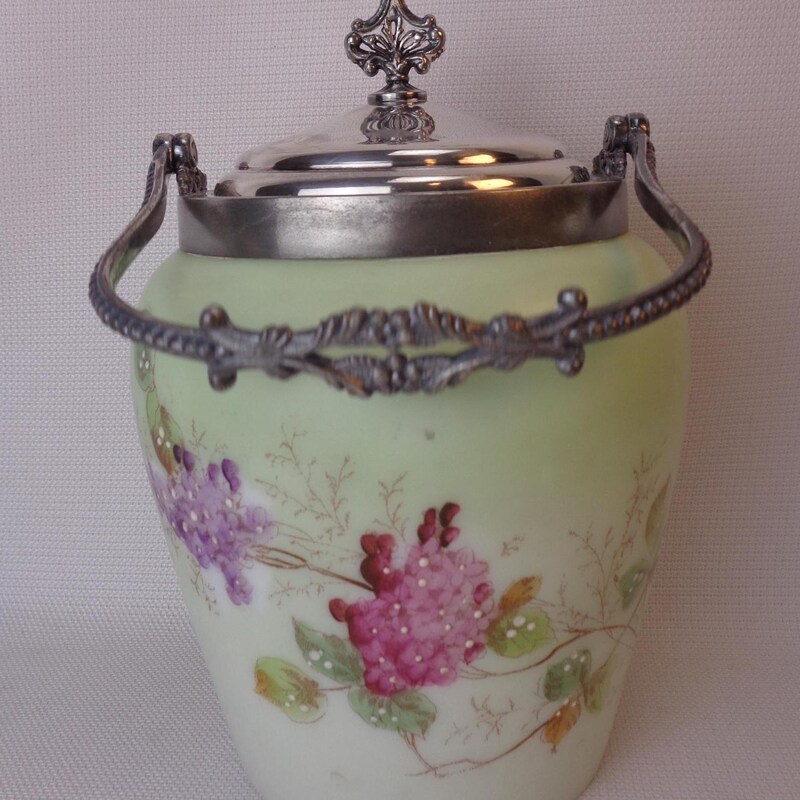 Antique Biscuit Jar - Etsy