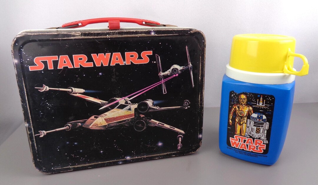 Vintage 1977 Original Star Wars Lunch Box With Thermos, King Seeley ...