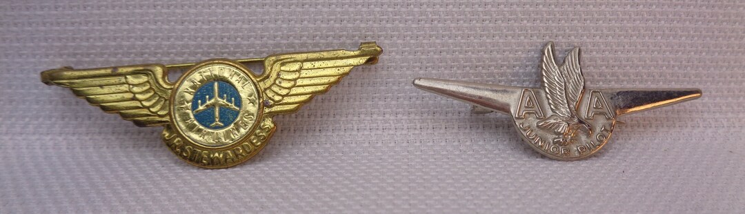 Vintage Airline Pins, National Airlines Junior Stewardess Pin and ...