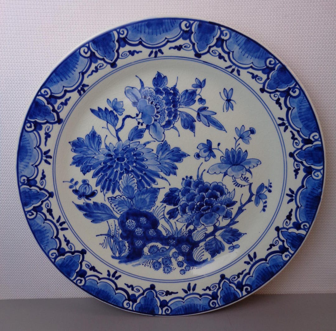 Vintage Authentic Delft Blue Dish, Vintage Blue Delft Plate, 1959 ...