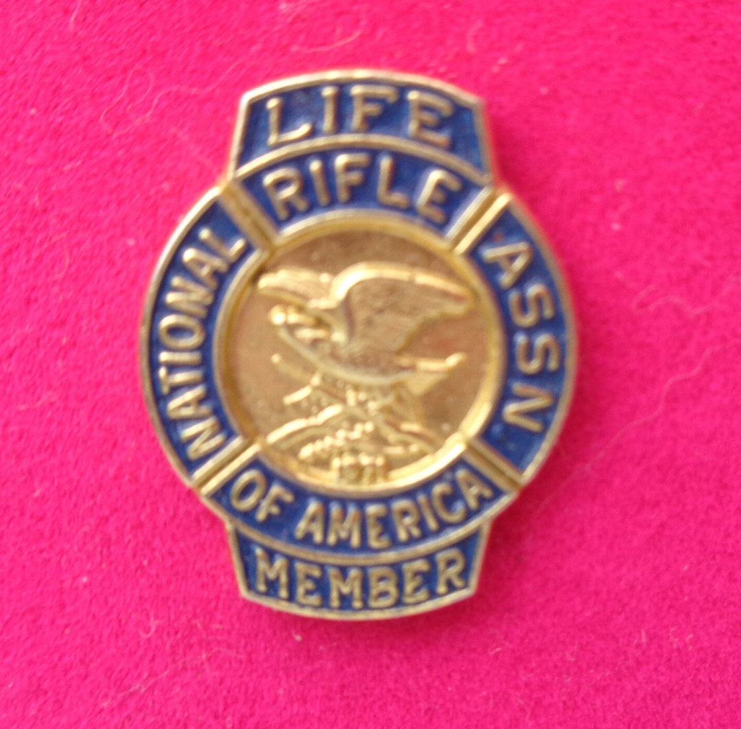 NRA Life Member Pin, National Rifle Association Life Member Tie Tack - Etsy