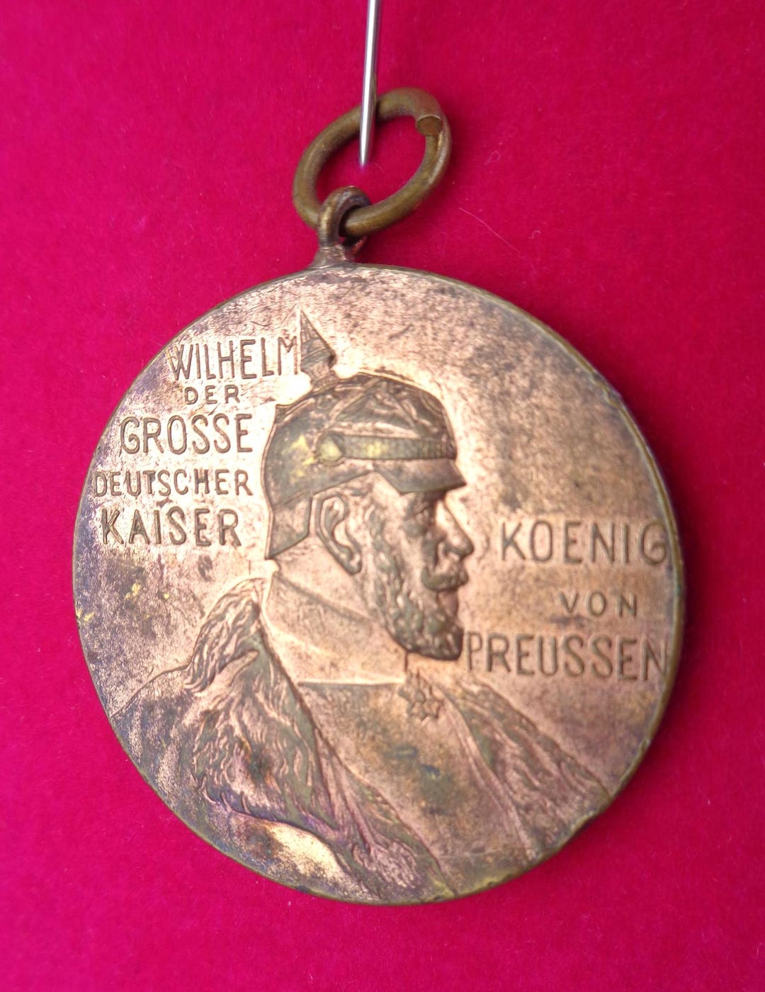 Antique Wilhelm Der Grosse Deutscher Kaiser Medal Pendant, Vintage ...
