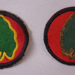 Vintage WWII US Army 24th Infantry Bullion Patch and Infantry ...